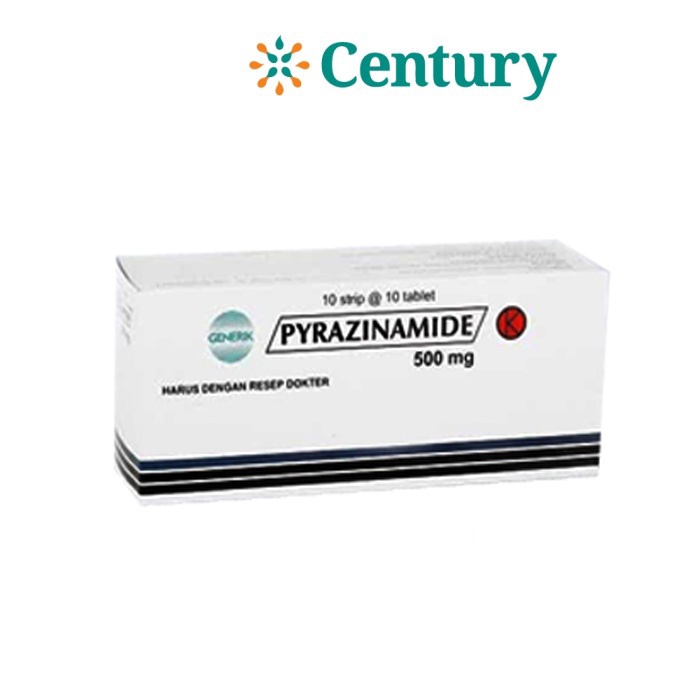 Jual PYRAZINAMIDE 500MG 1 STRIP 10 TABLET / TUBERCULOSIS / TBC | Shopee ...