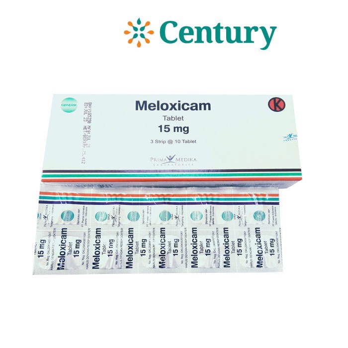 Jual MELOXICAM 15MG 1 STRIP 10 TABLET/ PEREDA NYERI | Shopee Indonesia