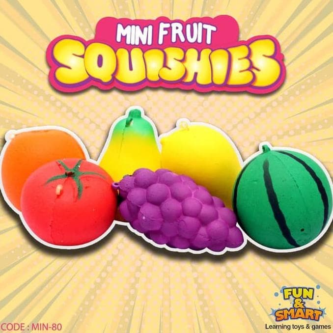 Jual Jual Squishy Squish Replika Mini Fruits Squishy Buah (Min-80 ...