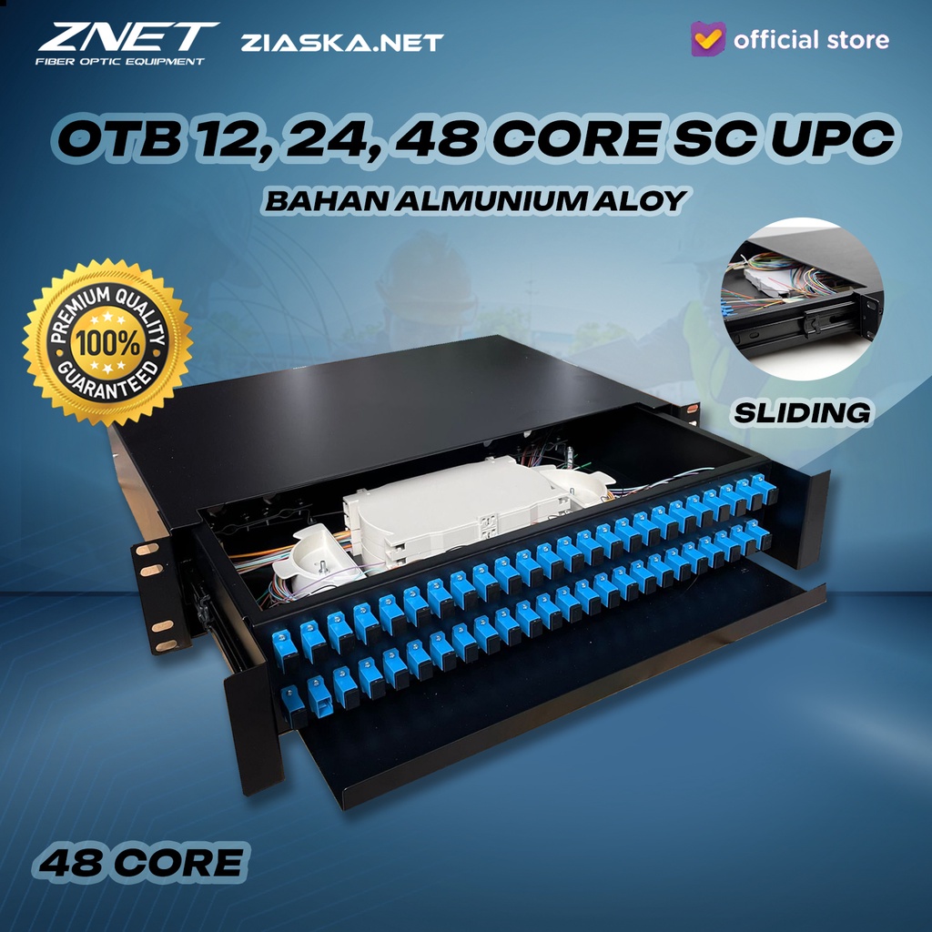 Jual OTB 12 24 48 PORT CORE FULLSET FIBER OPTIC SC UPC BAHAN KUAT BESI ...