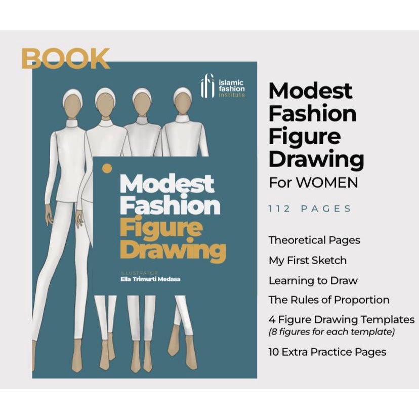 Jual MODEST FASHION FIGURE DRAWING FOR WOMEN | Shopee Indonesia
