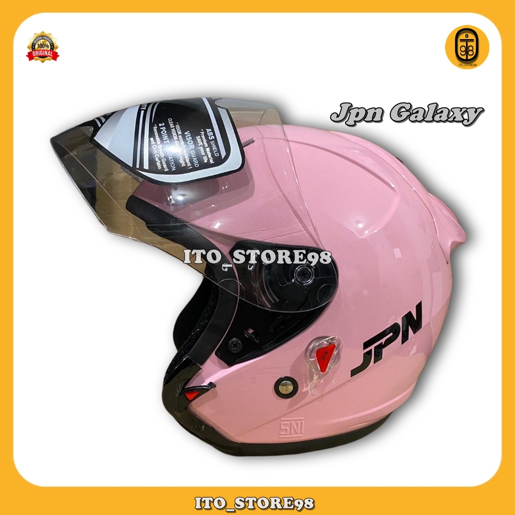 Jual Helm Sepeda Motor Half Face Jpn Galaxy Paket Ganteng Include ...