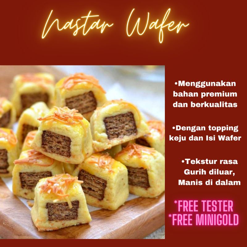 Jual Kue kering Nastar wafer / Kue kering isi wafer / Kue kering / Kue ...