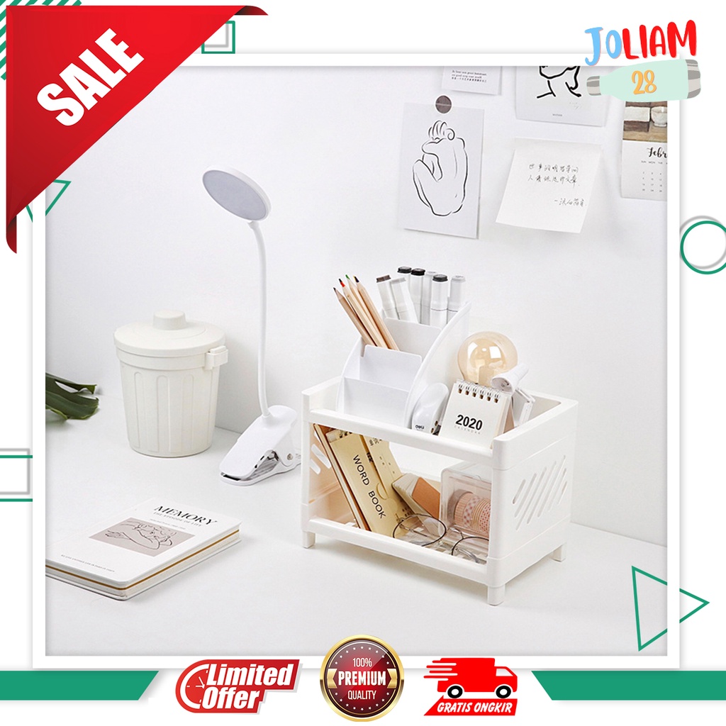 Jual MINISO Rak Penyimpanan 2-Lapis Desktop Organizer Aesthetic ...