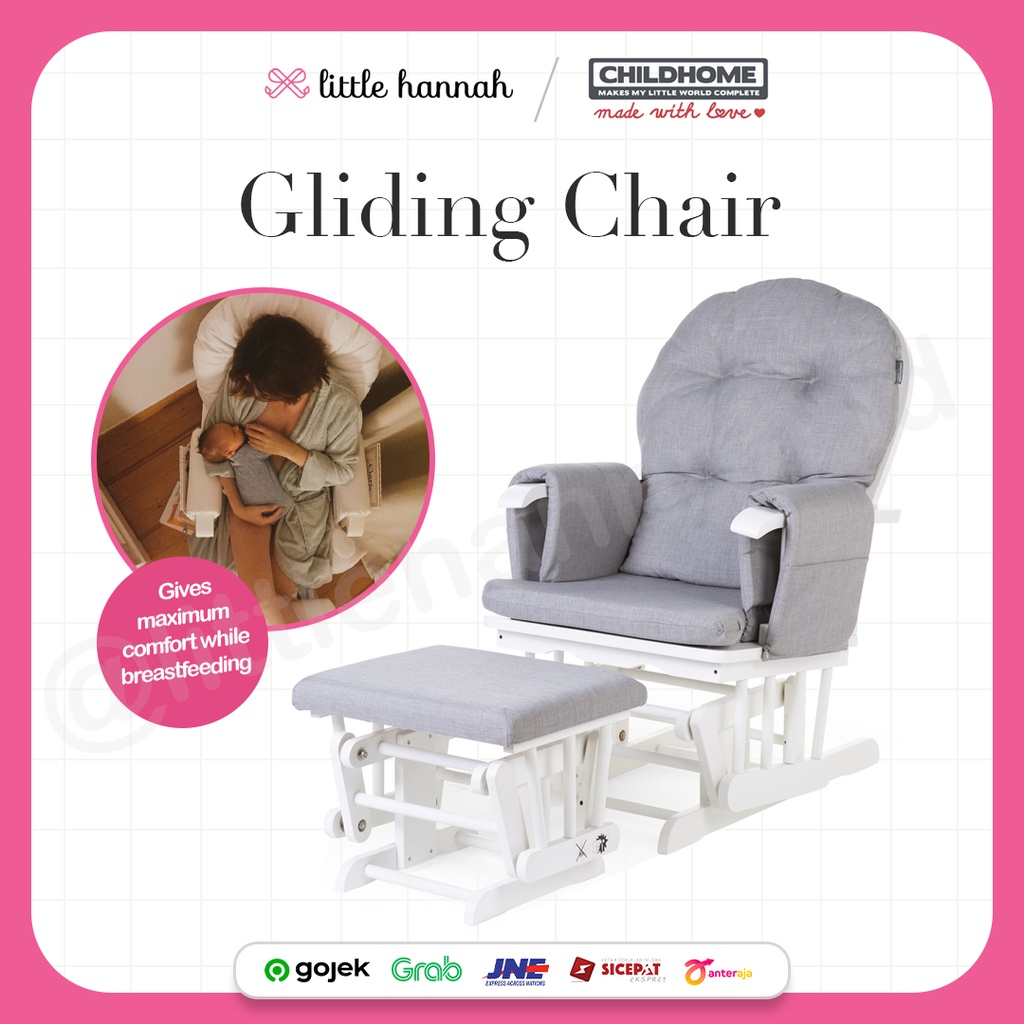 Jual Childhome Glidding Chair / Kursi Menyusui / Nursing Chair | Shopee ...