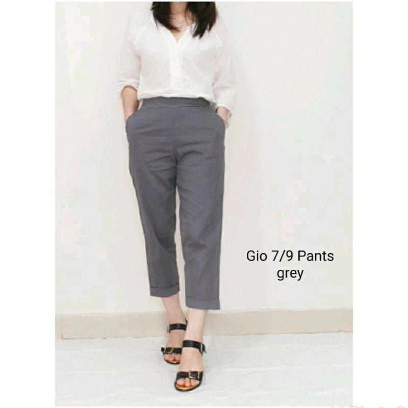 Jual Celana 7/9 Wanita Katun Twill Strecht Gio Pants | Shopee Indonesia