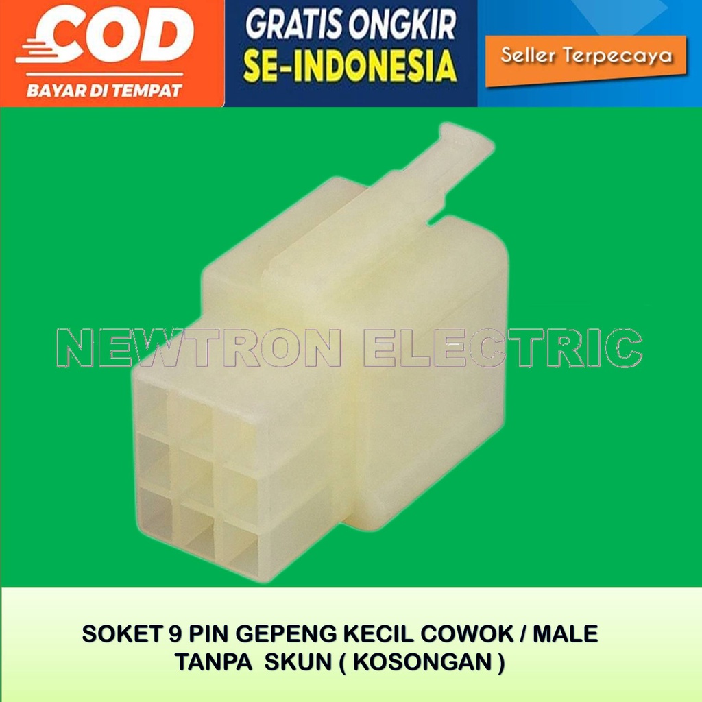 Jual SOKET 9 PIN MALE SOKET KABEL 9 PIN MALE SOCKET 9 PIN GEPENG KECIL ...
