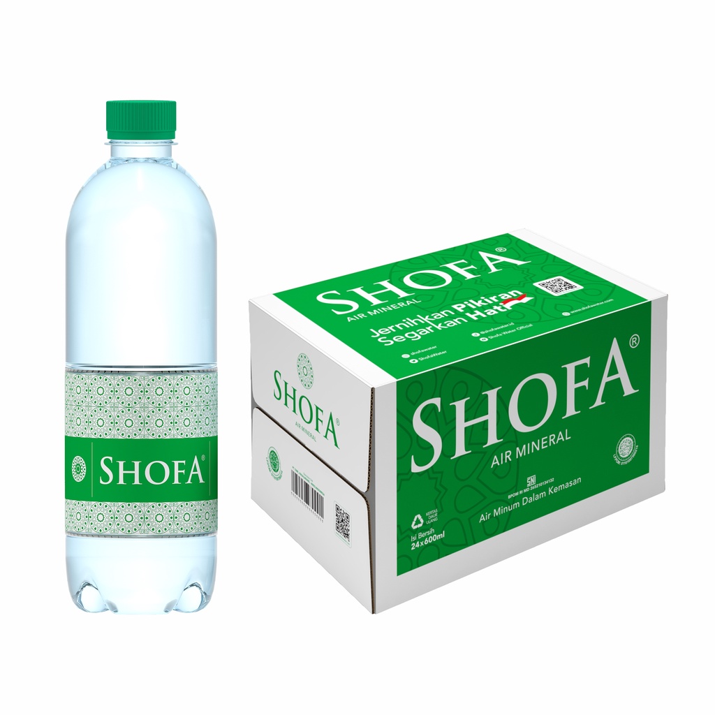 Jual Air Mineral Shofa 600 x 24 botol (1 box) | Shopee Indonesia