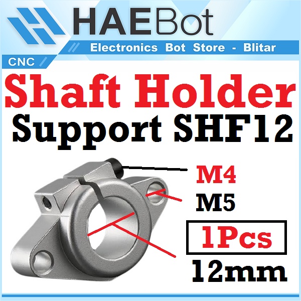 Jual [HAEBOT] Shaft Support As Holder Bracket SHF12 12mm Dudukan Linear ...