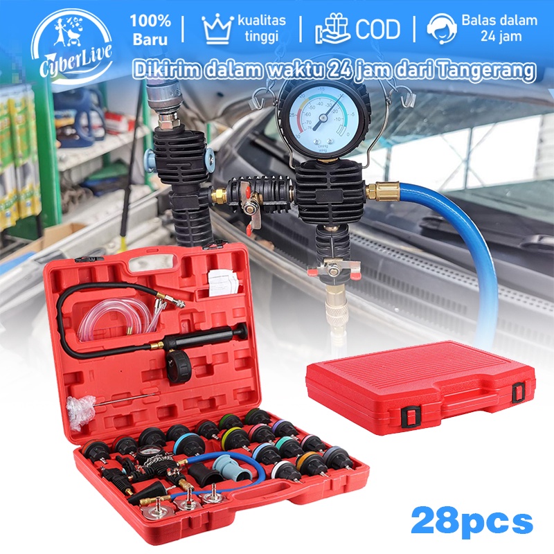Jual 28pcs Radiator Cup Pressure Tester Set Tangki Deteksi Kebocoran ...