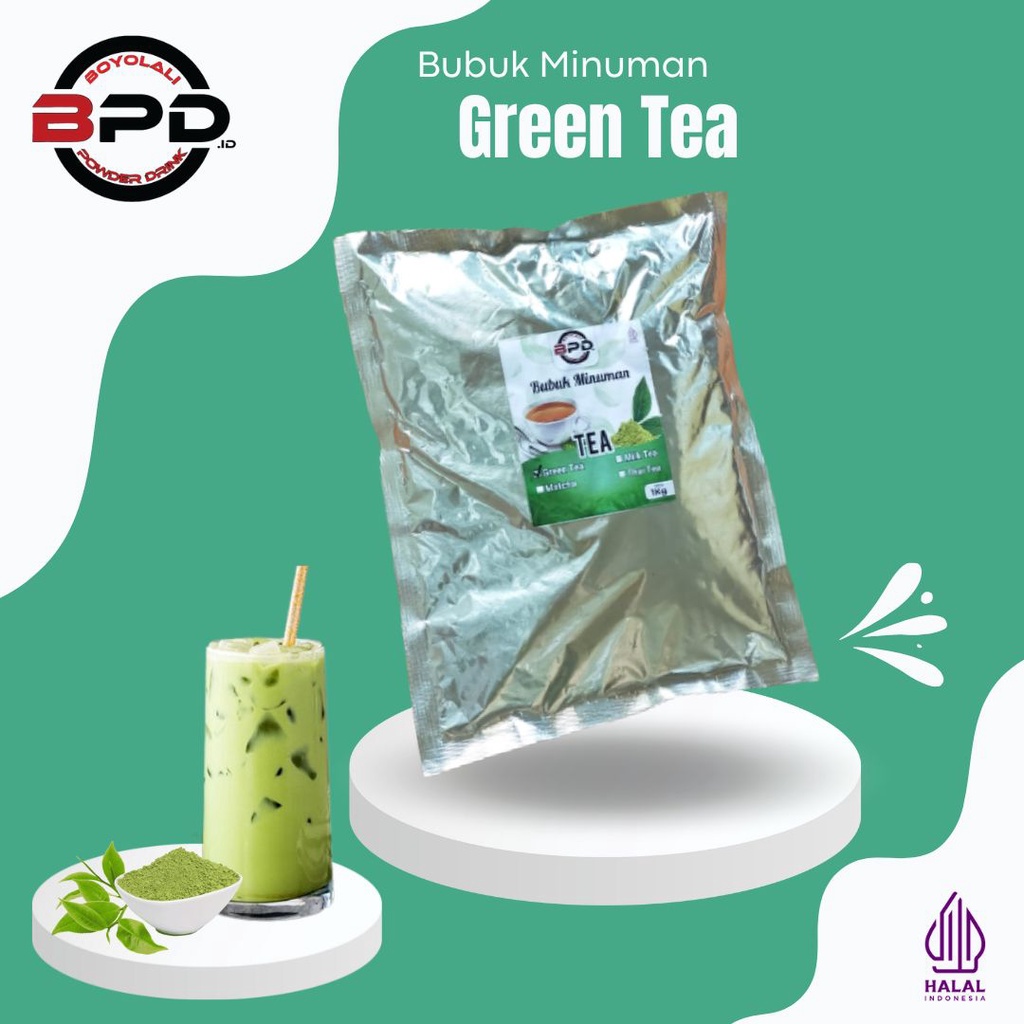 Jual BUBUK MINUMAN RASA TEH 1KG / SERBUK MINUMAN RASA GREEN TEA / BUBUK ...