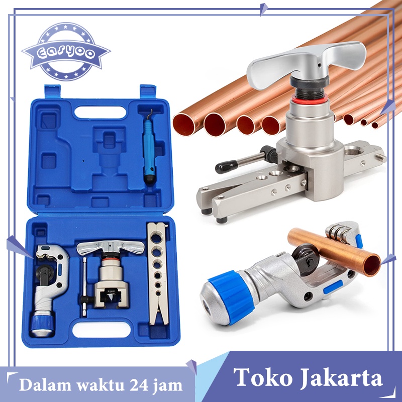 Jual 7 Lubang Set Flaring Tool Ac 3/16-3/4 Inch Swaging Tool Pemekar ...