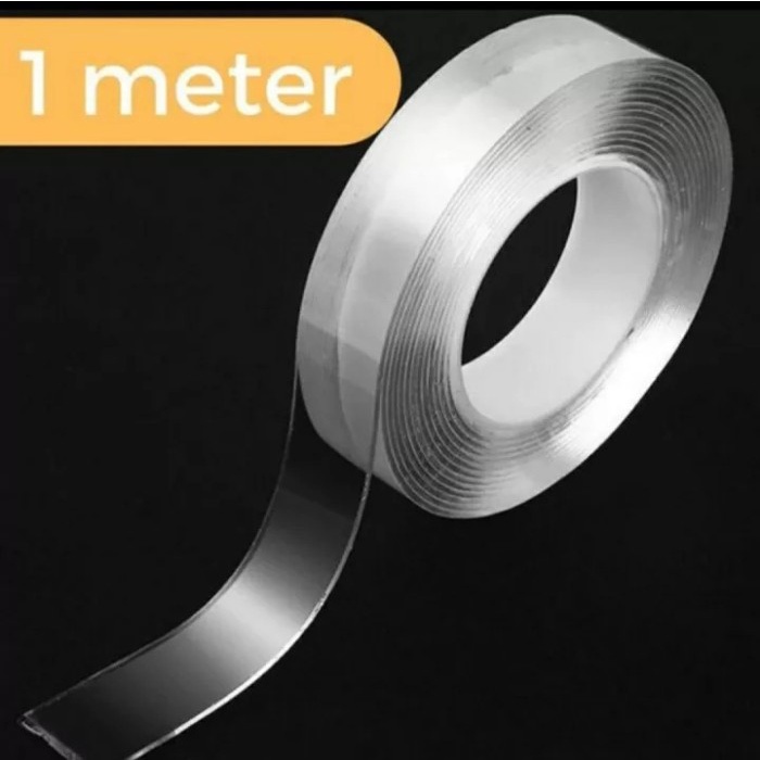 Jual Double Tip / Isolasi Timbal balik / Lakban multifungsi Bening 1 ...