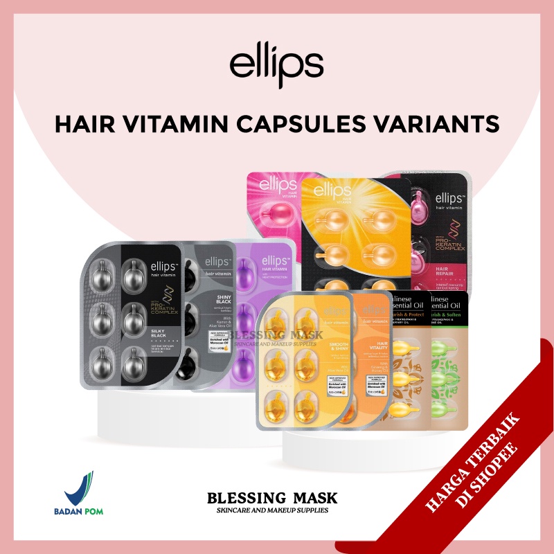 Jual ELLIPS Hair Vitamin Isi 6 | Vitamin Rambut Elips 1 Blister Isi 6 ...