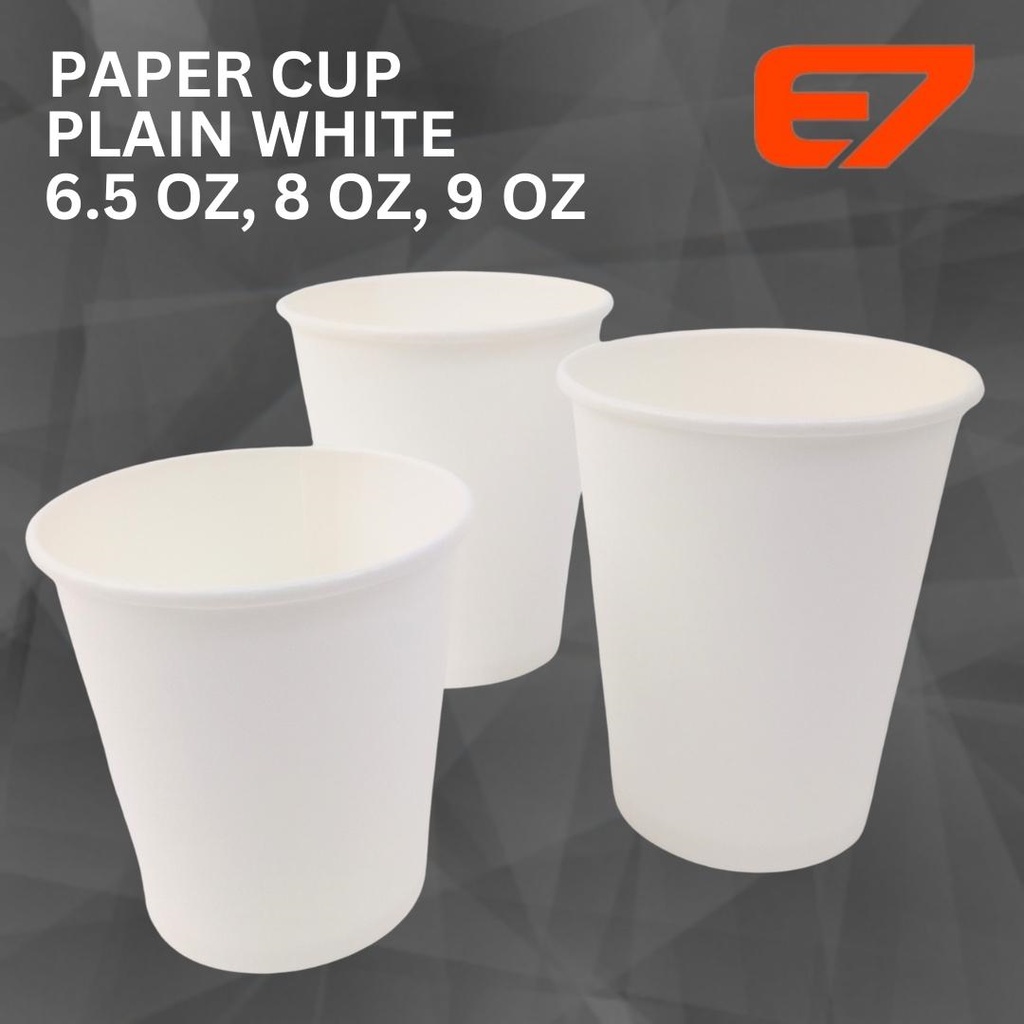 Jual Paper Hot Cup Polos Putih Gelas Kertas 6.5oz 8oz 9oz + Lid (isi 50pcs) | Shopee Indonesia