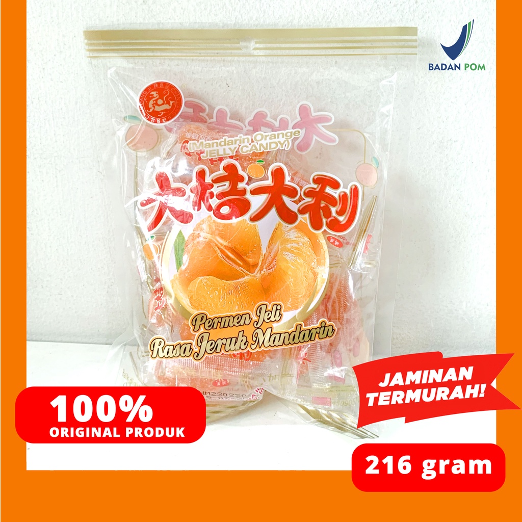 Jual JELI JERUK PERMEN 216GR (MANDARIN ORANGE JELLY CANDY) CHEN LIANG ...