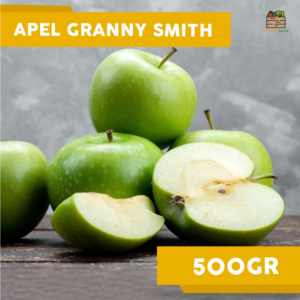 Jual Buah Apel Granny Smith | ±500gr (Kota Bandung & Sekitar) | Shopee ...