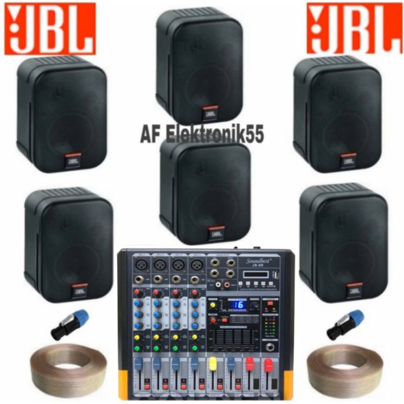 Jual Paket Sound System JBL Cafe Atau Restoran 6 Unit Speaker + Power ...
