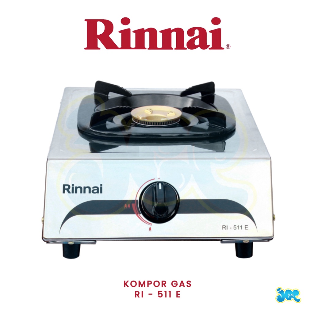 Jual Kompor Gas Rinnai Stainless Steel Anti Karat 1 Tungku - Api ...