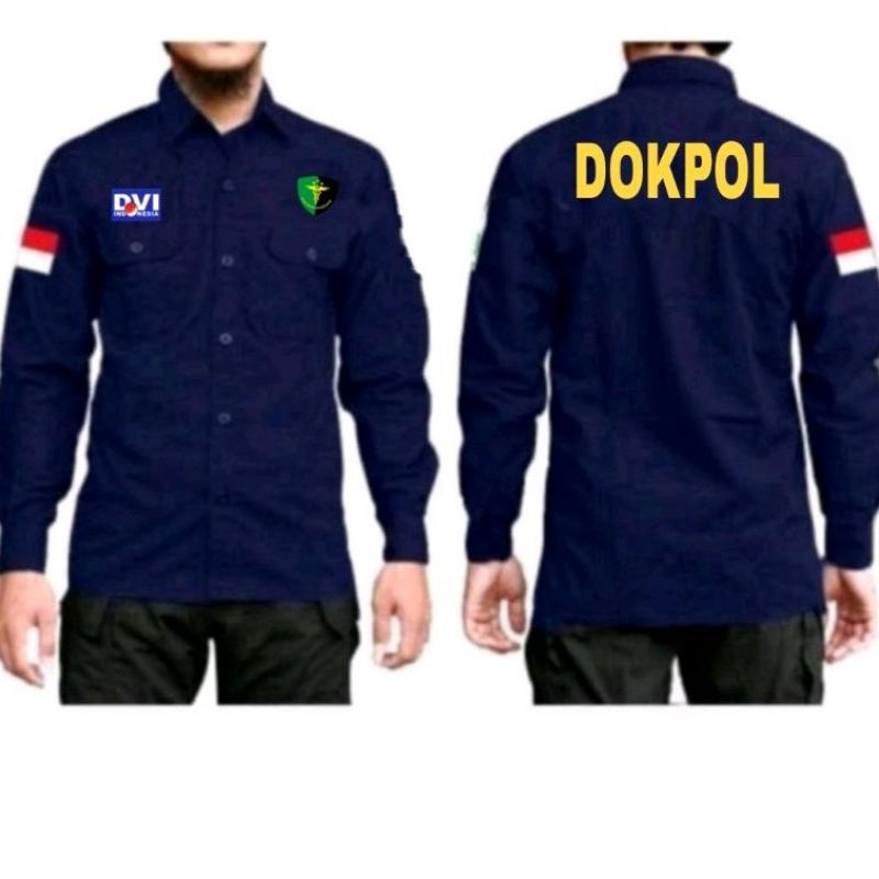 Jual KEMEJA DOKPOL || BAJU DOKPOL || SERAGAM DOKPOL || BAJU KERJA ...