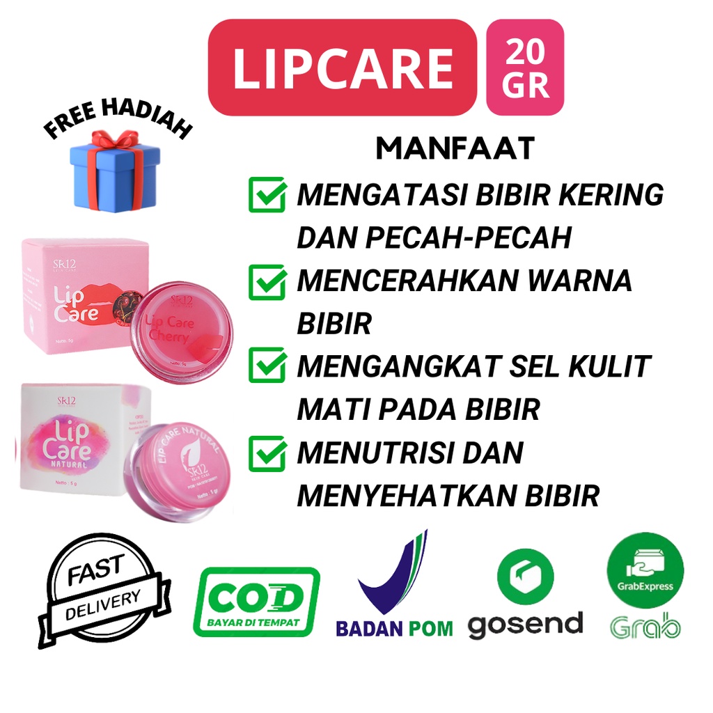 Jual LIP CARE SR12 LIP CREAM LIP BALM PELEMBAB PENCERAH BIBIR | Shopee Indonesia