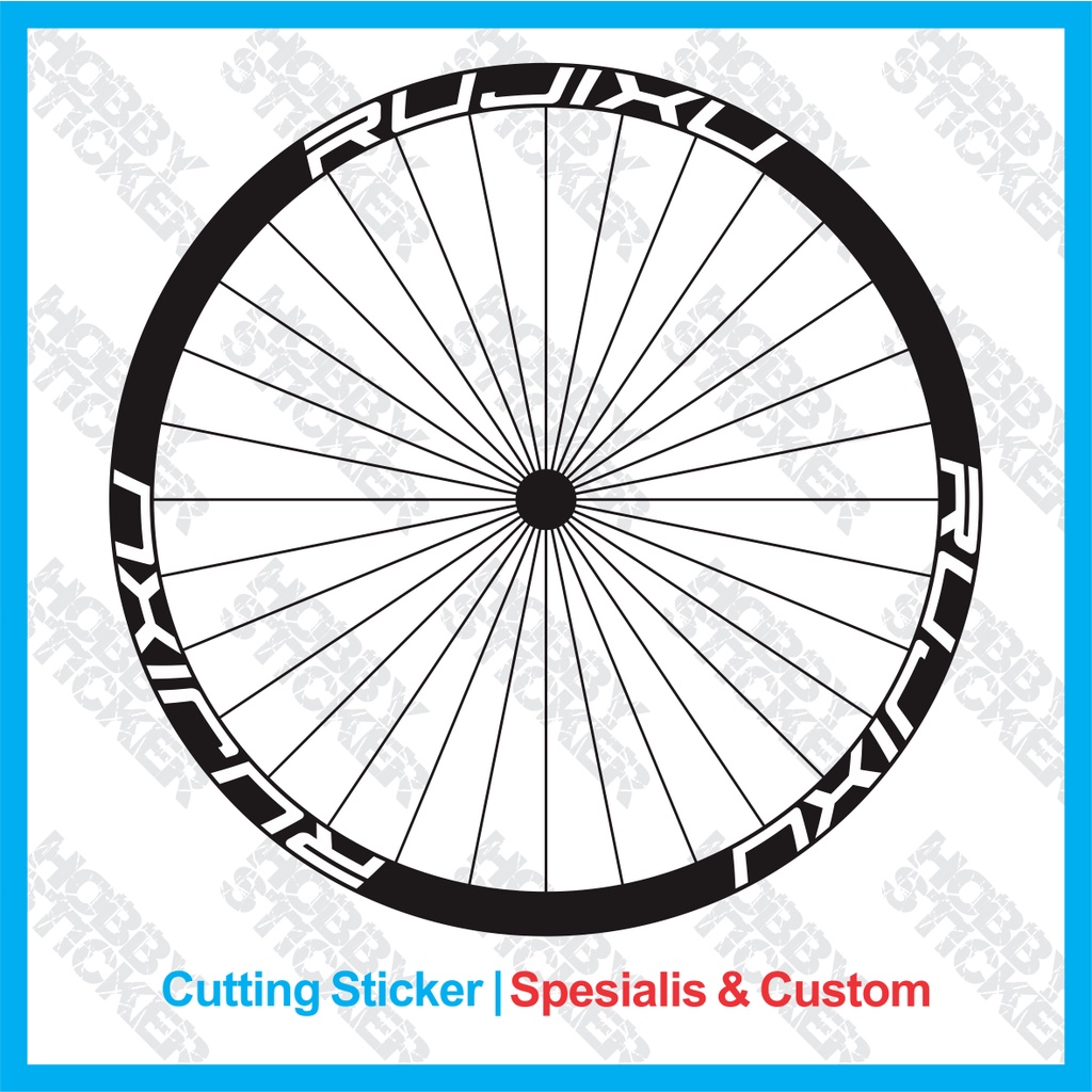 Jual Stiker Rim RUJIXU Sticker Rims 26 27.5 29 700c Decal sepeda Velg ...