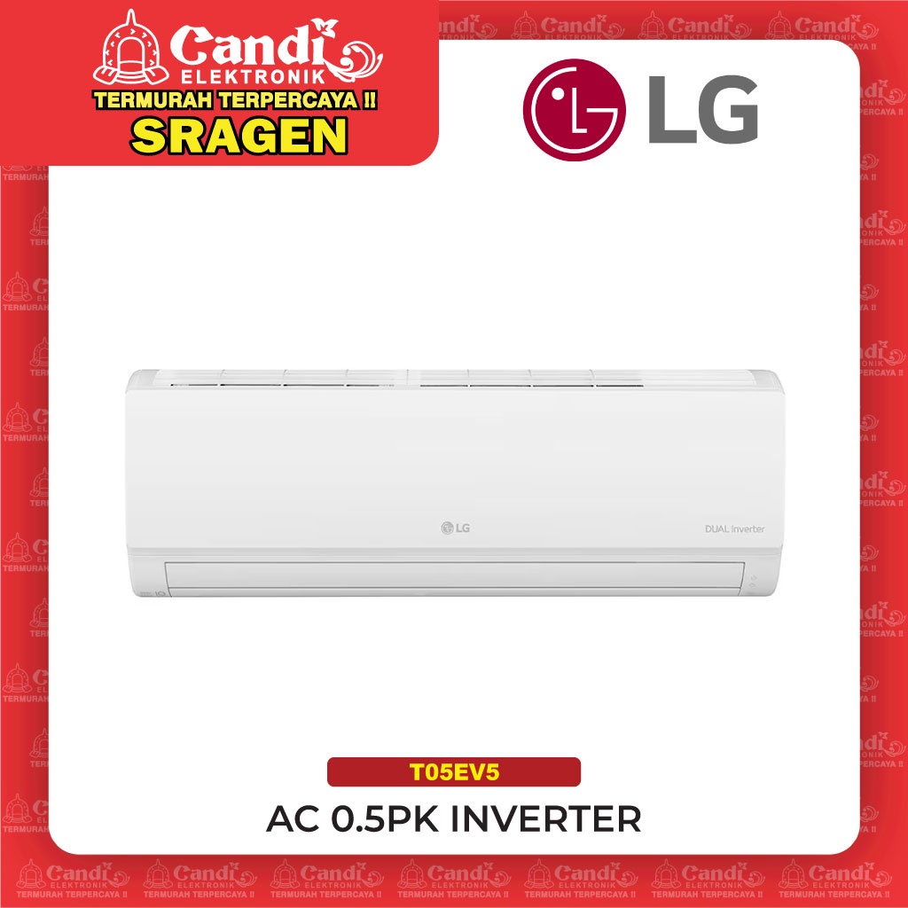 Jual LG Ac 0.5PK Dual Inverter Dengan Watt Control - T05EV5 | Shopee ...