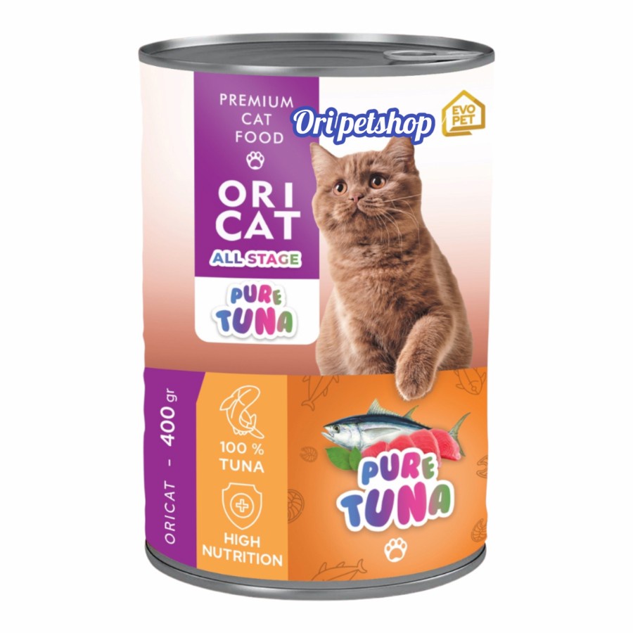 Jual ORI CAT Can Adult Pure Tuna Makanan Kucing Kaleng 400gr | Shopee ...
