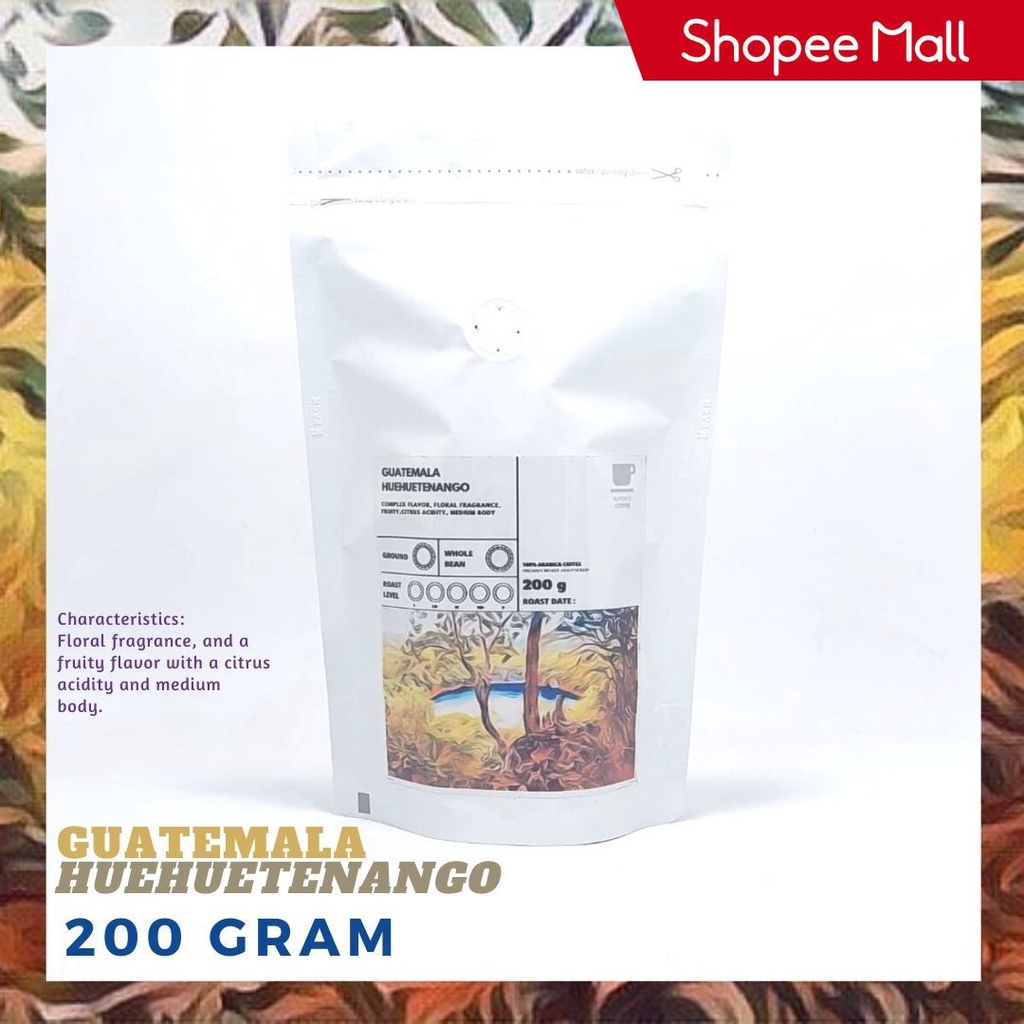 Jual SUTOYO COFFEE - Kopi Arabika Guatemala Huehuetenango SHB 200 gram | Roast Beans | Specialty ...
