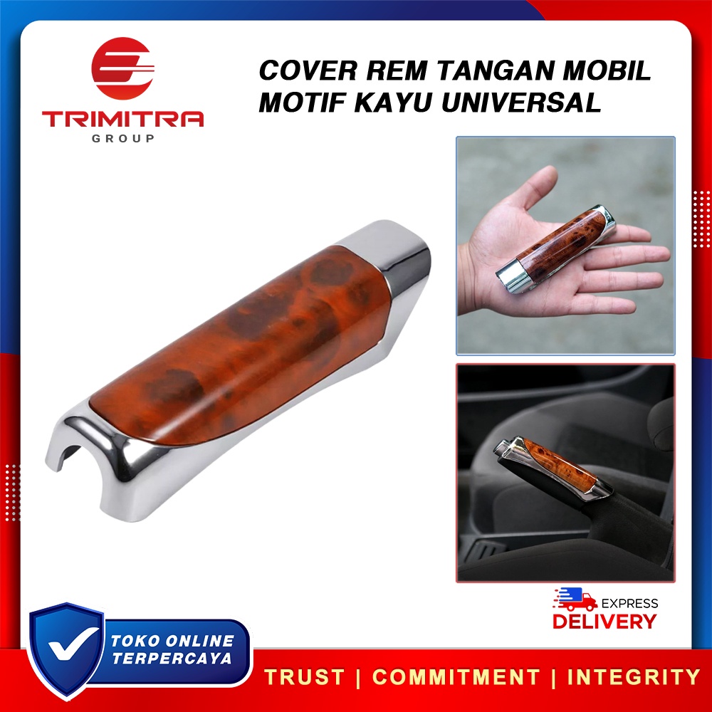 Jual Cover Rem Tangan Mobil Wooden Motif Kayu Case Hand Brake UNIVERSAL ...