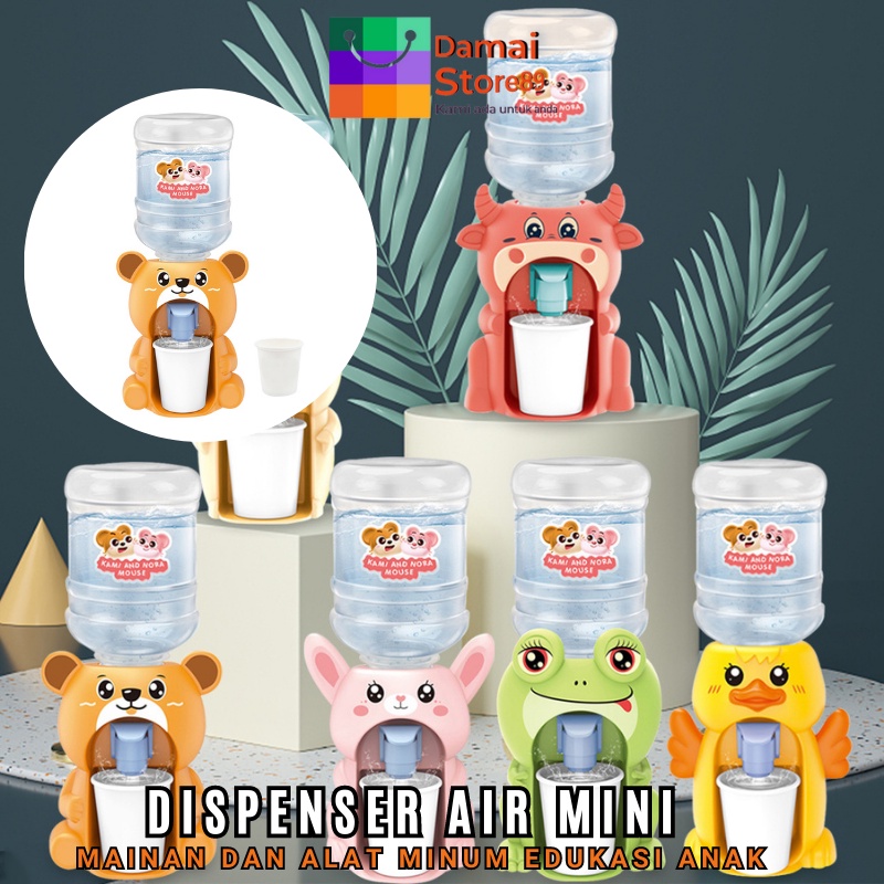 Jual [DM89] Dispenser Mini Galon Portable Anak Ukuran 250 ML dispenser bentuk karakter mainan ...