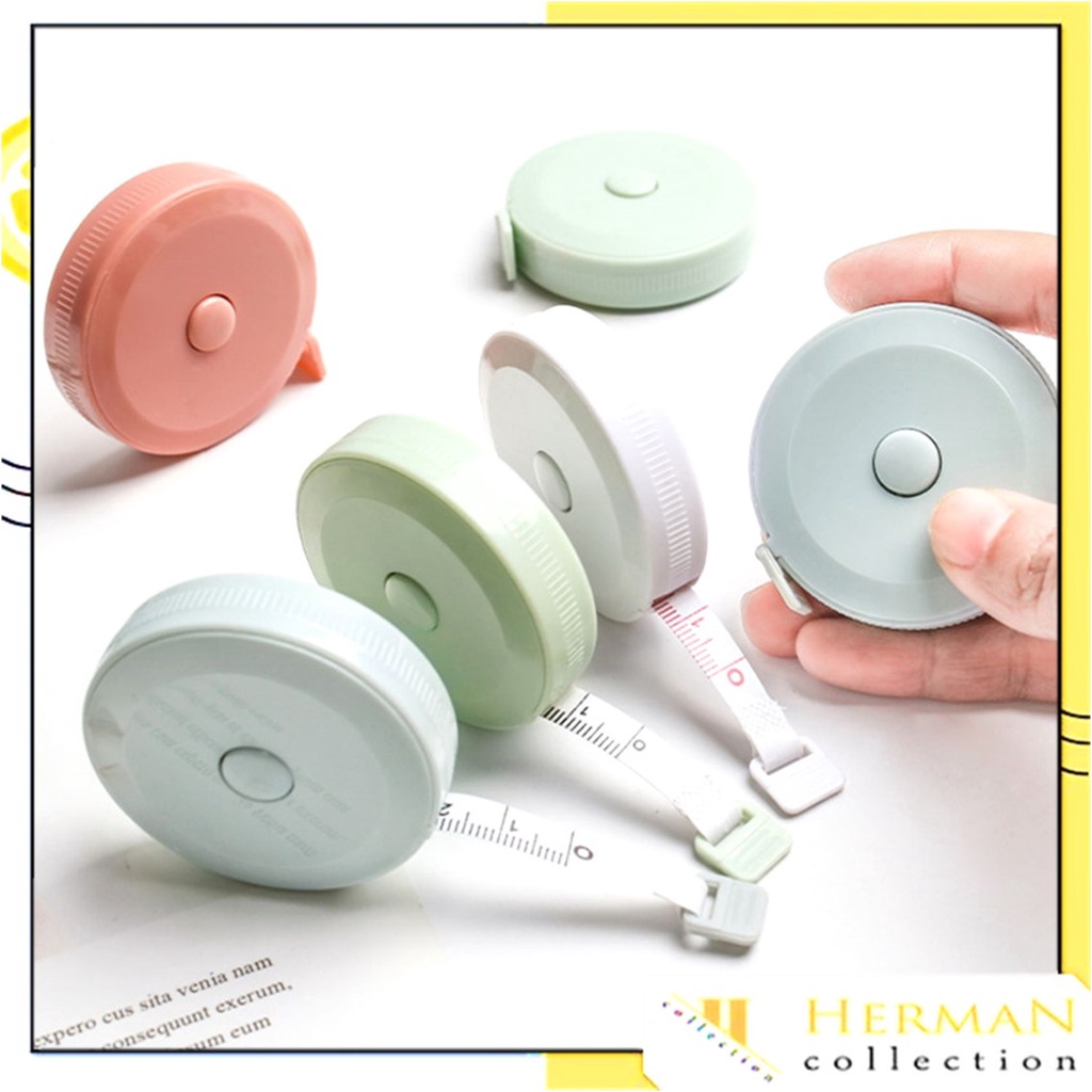 Jual HC Meteran Mini Gulung 150Cm Pengukur Lingkar Perut Baju Jahit ...