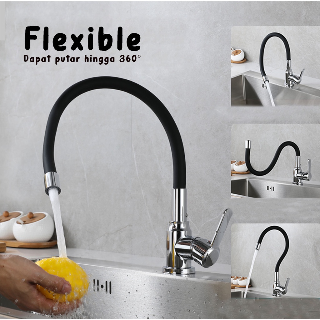 Jual Kran Angsa Cuci Piring Dapur Keran Washtafel/Sink Serbaguna ...