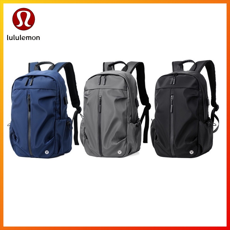 Jual New Backbag Lululemon Men's Business Casual Computer Bag usb ...