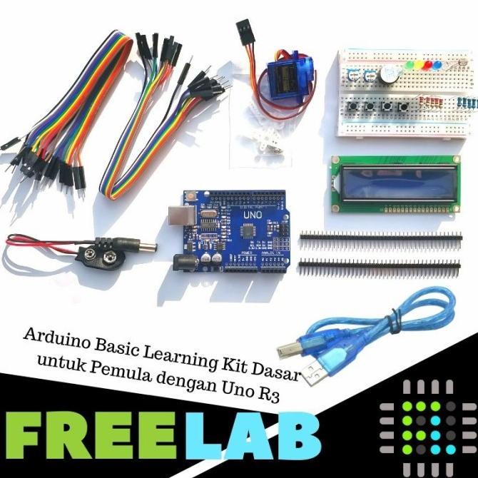 Jual Basic Learning Kit Dasar untuk Pemula dengan Uno R3 CH340 | Shopee Indonesia