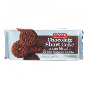 Jual SERENA BISCUIT SHORT CAKE CREAM CHOCOLATE PCK 225g | Shopee Indonesia