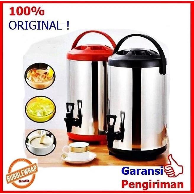 Jual Termos dispenser air panas dan dingin Water jug stainless 8 liter ...