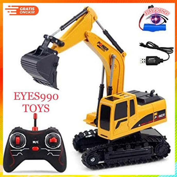 Jual RC Excavator Eskavator Crane Alat Berat Mobil Mainan Remote ...