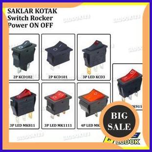 Jual Saklar Power Switch Tombol ON OFF Mini Roker Rocker Besar 2 3 4 ...