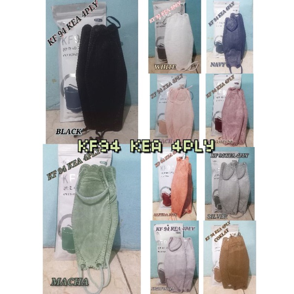 Jual Masker Dewasa KF94 KEA EMBOS Earloop 4PLY 3D Mask | Shopee Indonesia