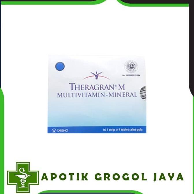 Jual Theragran M Strip Isi 4 Tablet Obat Original Taisho | Shopee Indonesia