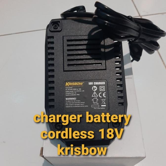 Jual Charger Battery Cordless 18V Krisbow Original | Shopee Indonesia