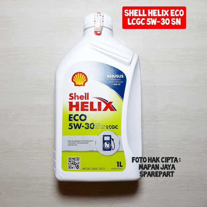 Jual SHELL HELIX ECO 5W-30 API SN MOBIL LCGC - 1 LITER murah | Shopee ...