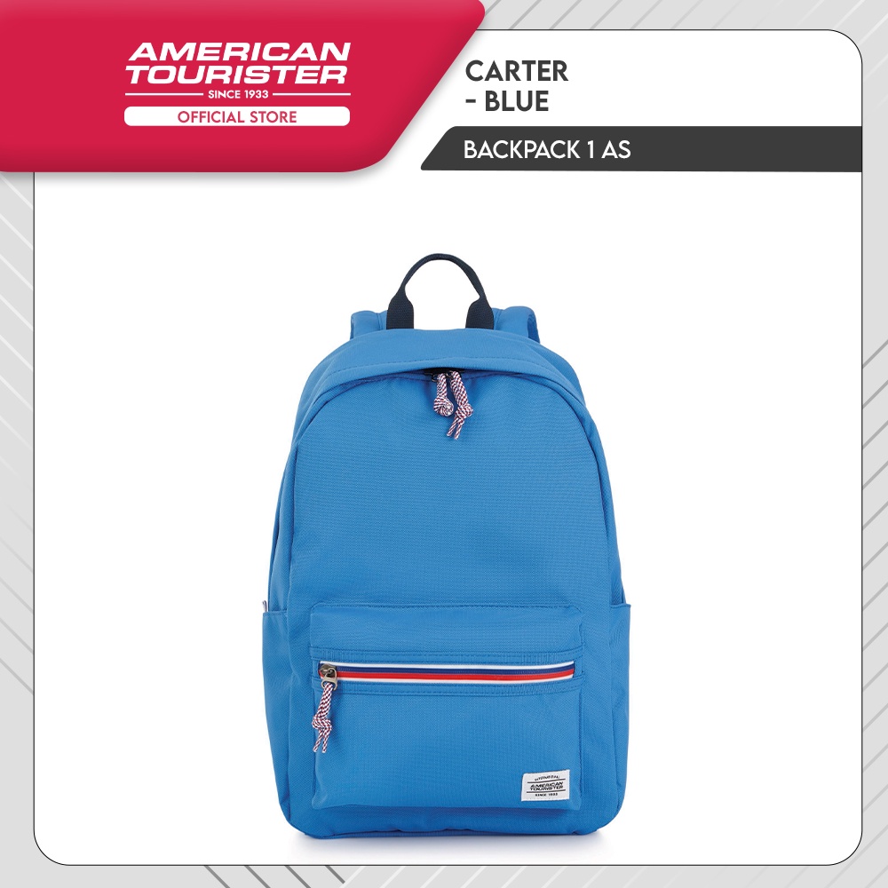 Jual American Tourister Carter Backpack 1 AS Laptop - Blue | Shopee ...