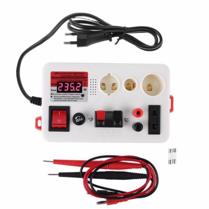 Jual alat tester tegangan Power dengan buzzer untuk bola lampu LED E27 ...