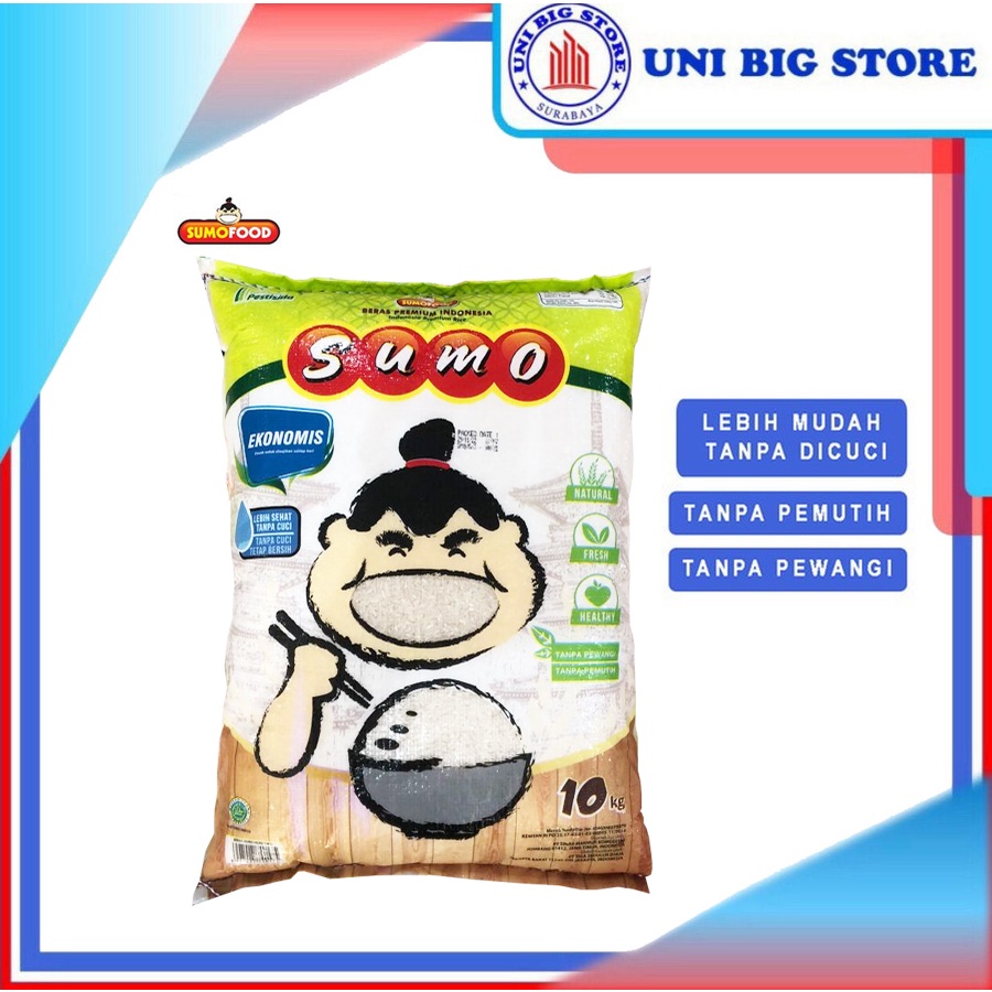 Jual Beras Premium Sumo Hijau 10 kg Super RIce | Shopee Indonesia