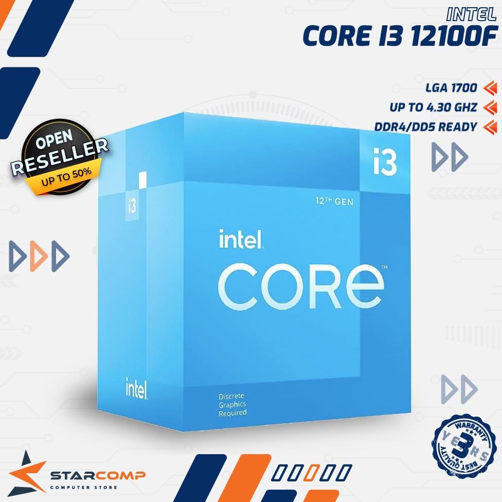 Jual Intel Core i3 12100F 4 Core 8 Thread LGA1700 AlderLake Processor ...