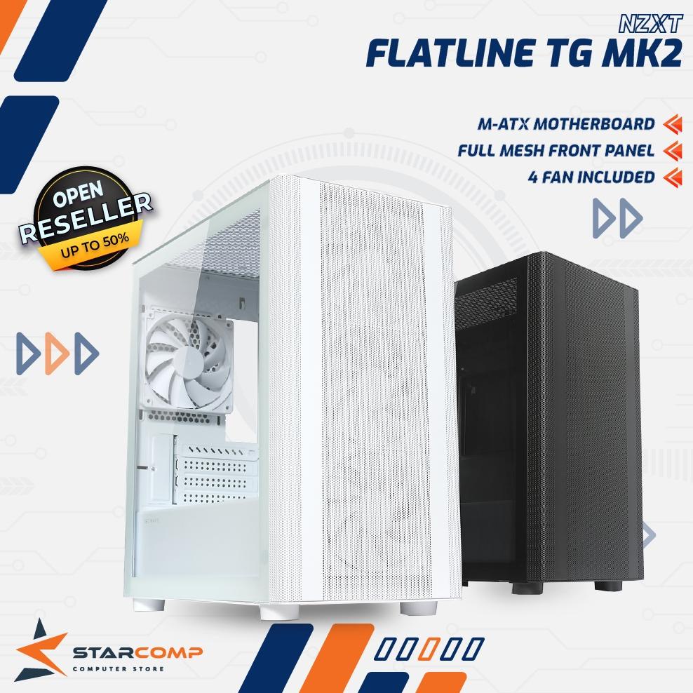 Jual Tecware Flatline TG MK2 Case White USB C Include 4Fan Casing ...