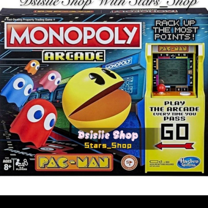 Jual Hasbro Monopoly Arcade Pac Man Board Game / Mainan Monopoli ...