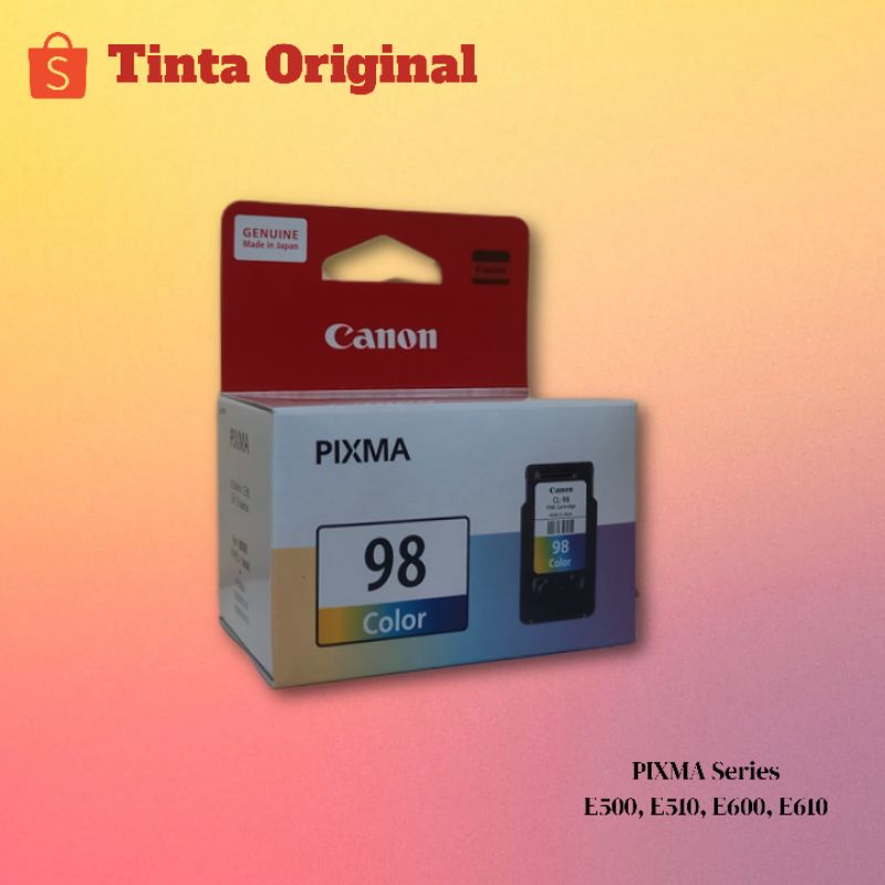 Jual Tinta Canon CL-98 Colour ( Warna ) Original Cartridge | Shopee ...
